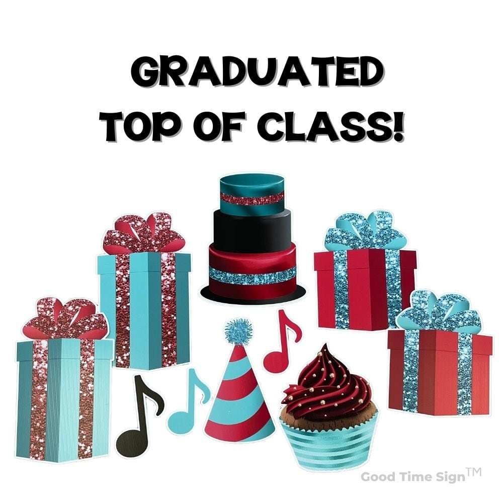 Graduation Yard Card Sign Rental - Tik Tok Inspired Theme – Good Time Sign