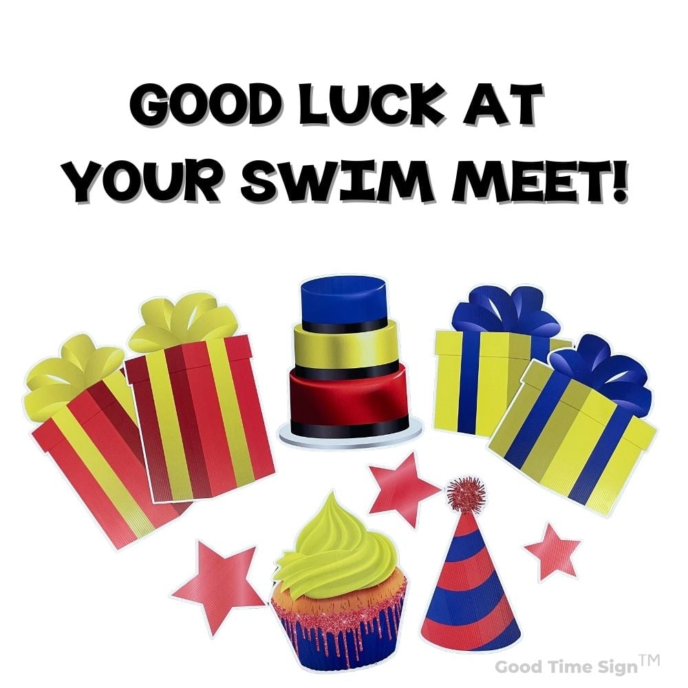 Good Luck Yard Card Sign Rental - Hero Theme – Good Time Sign